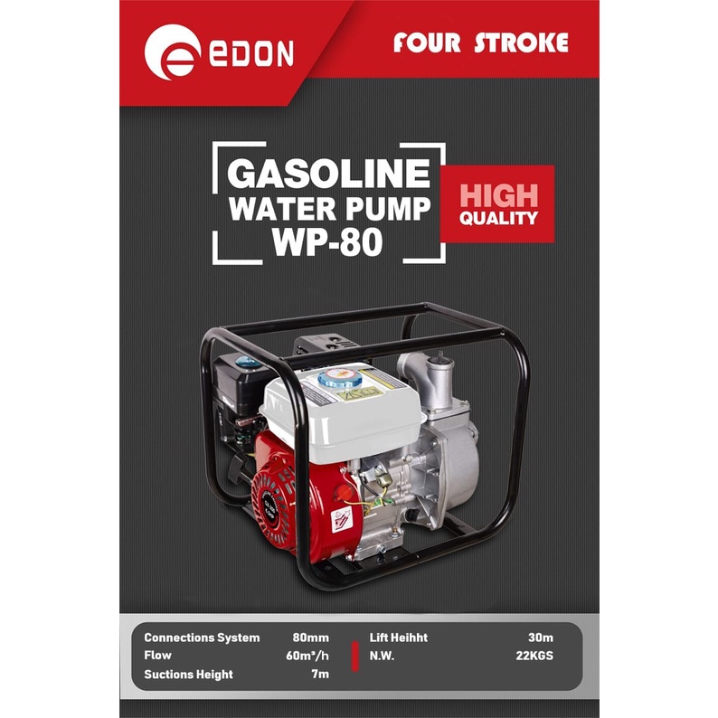 Jual MESIN POMPA AIR EDON WATER PUMP WP80 water pump wp-80 POMPA AIR | Shopee Indonesia