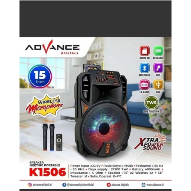 Jual SPEAKER ADVANCE K1506 | Shopee Indonesia