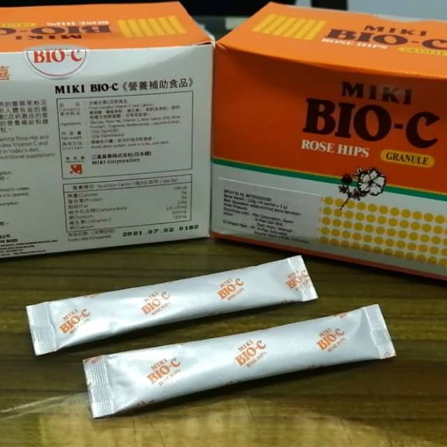 Jual M-plan MIKI BIO C Mplan 1 dus isi 3 gram X 40 sachet stick vitamin ...