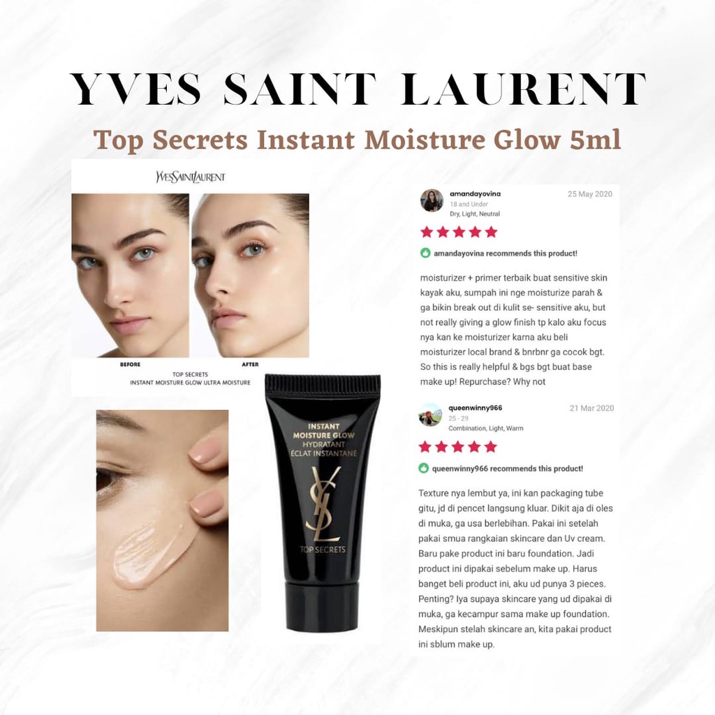 Jual Top secrets Instant Moisture Glow 5ml | Shopee Indonesia
