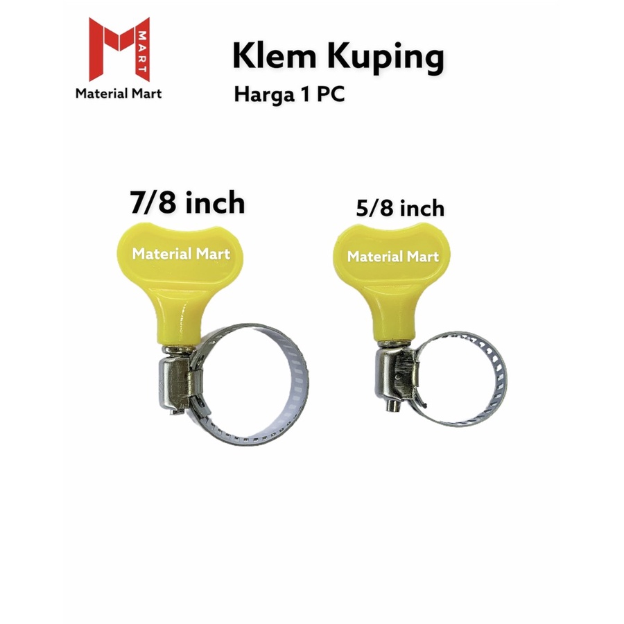 Jual Klem Selang Kuping Stainless 7/8" | Klem Kuping 5/8" | Penjepit ...