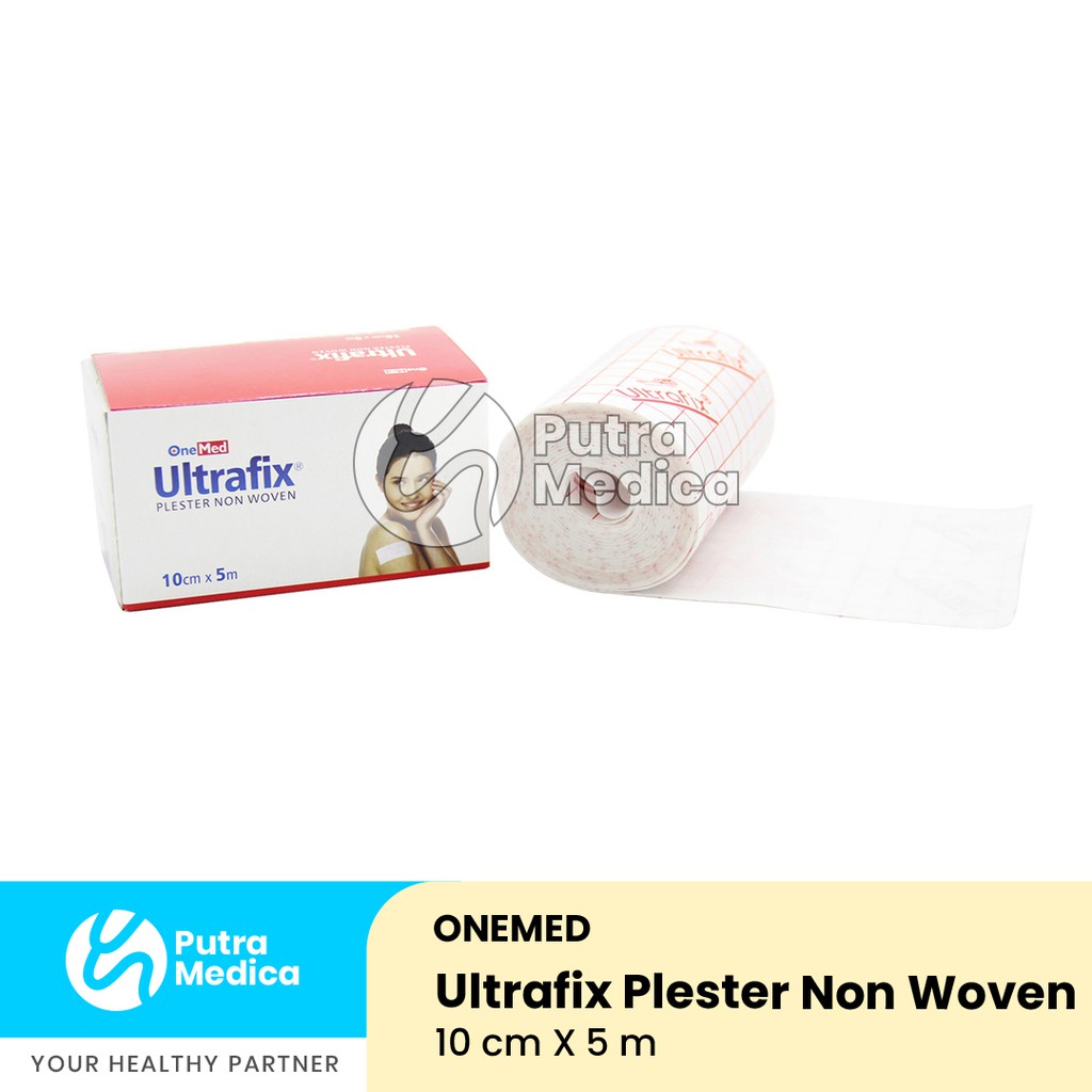 Jual Onemed Ultrafix Plester Non Woven 10cm x 5m / Plaster Roll Putih ...
