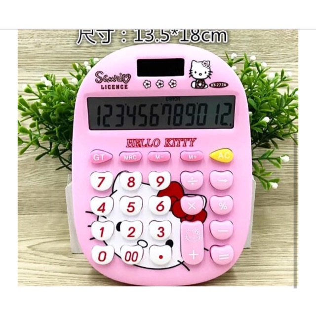 Jual KALKULATOR HELLO KITTY 12 DIGIT OVAL MURAH | Shopee Indonesia
