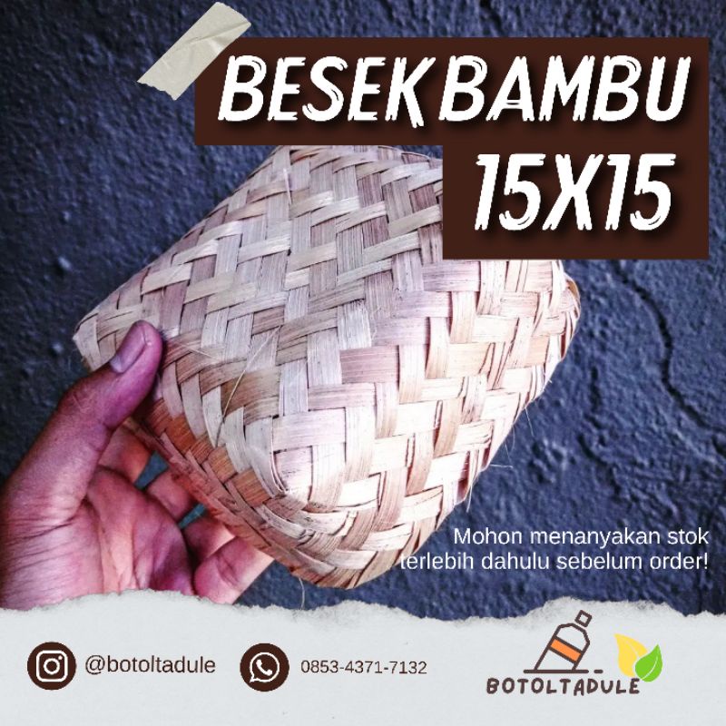 Jual Besek Bambu 15x15 / Besek Bambu 15x15cm / Besek Bambu / Besek ...