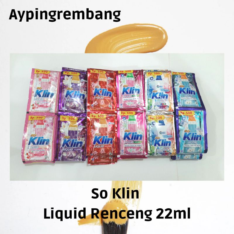 Jual So Klin Liquid Sachet 20ml | Shopee Indonesia