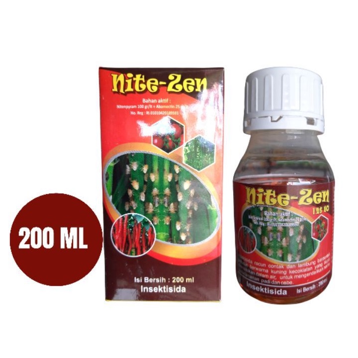 Jual Insektisida Sistemik Nite-zen Nitempiram + Abamectin 200 ml untuk ...