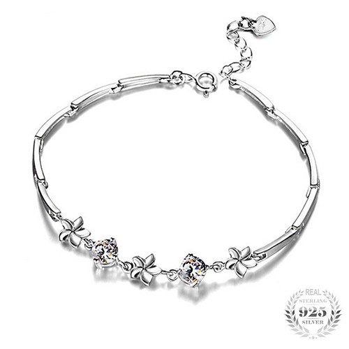 Jual Gelang Tangan Perak 925 Silver Wanita Cewek Fashion Premium ...
