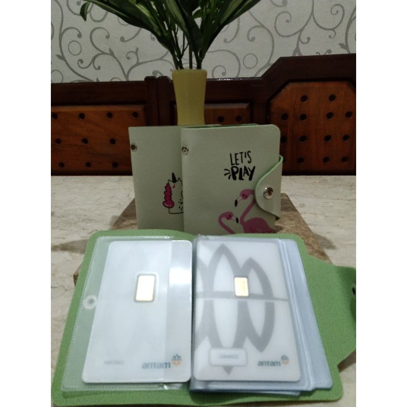 Jual Dompet box mini untuk menyimpan emas antam, mini gold dan kartu ...