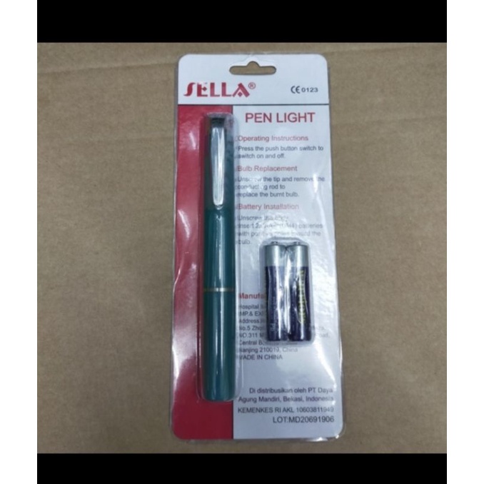 Jual Penlight Sella / Pen Light Diagnostic / Senter Pulpen | Shopee ...