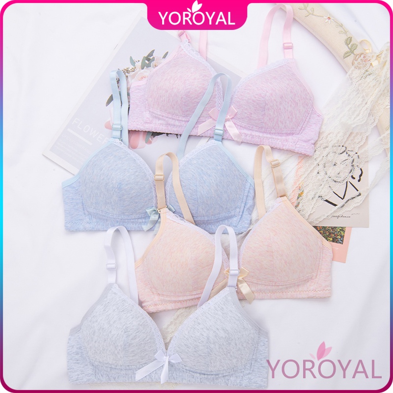 Jual [COD] YOROYAL Bra BH Cup Tipis Super soft Tanpa Kawat Push up bra ...