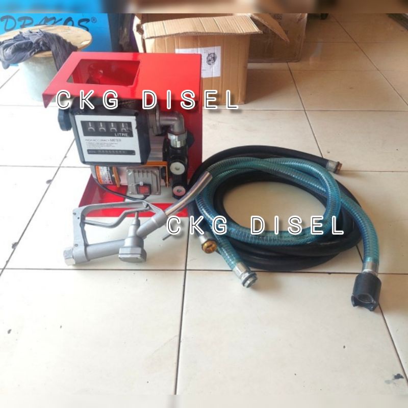 Jual POMPA OLI MINYAK SOLAR ELEKTRIK WITH FLOW METER 220VOLT ORIGINAL ...