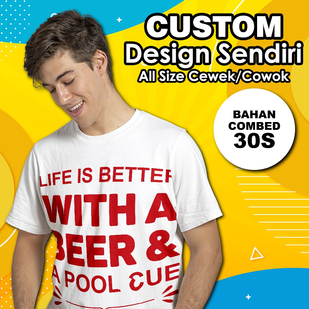 Jual Custom Nama Tulisan Kaos Custom Belakang Kaos Custom Hitam ...