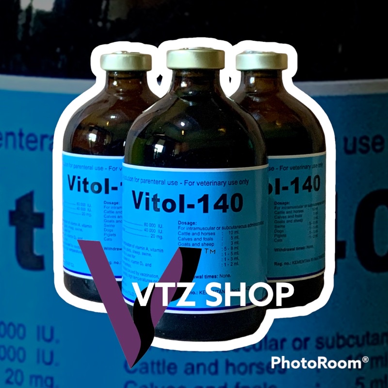 Jual Vitol - 140 inj 100 mL Holland (Vitamin ADE, memperbaiki produktivitas ternak) | Shopee ...