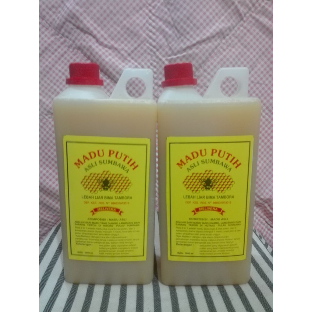 Jual MADU PUTIH ASLI SUMBAWA 1000 ml | Shopee Indonesia