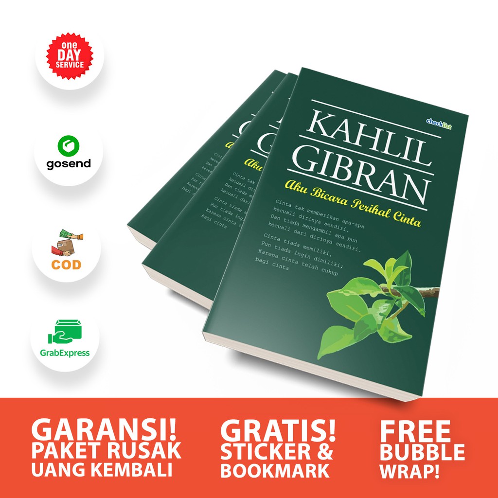 Jual [Solusibuku Jakarta] Buku Kahlil Gibran: Aku Bicara Perihal Cinta ...