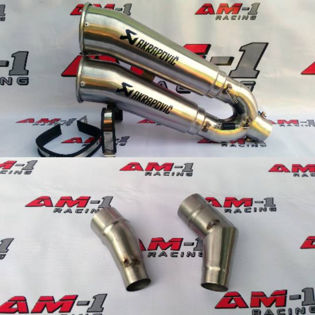 Jual Knalpot Akrapovic Megaphone Slip On Ninja250 Ninja 250 fi karbu ...