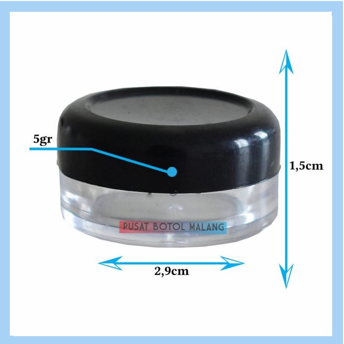 Jual Pot Cream 5Gr Hitam/Natural | Shopee Indonesia
