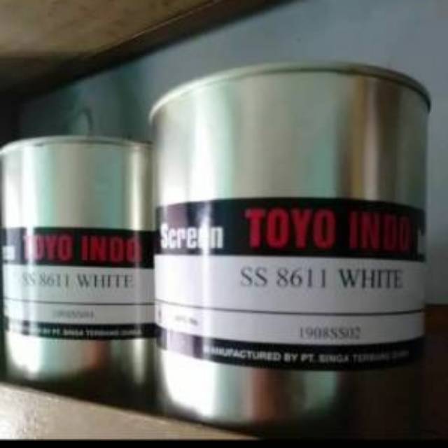 Jual Cat tinta kertas TOYO SS 8611 white sablon kertas | Shopee Indonesia