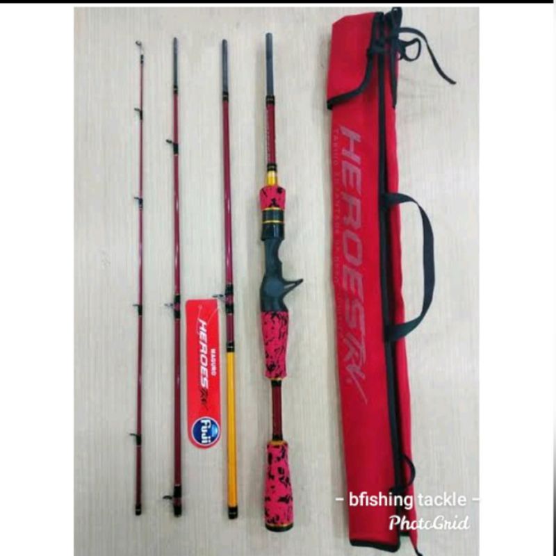 Jual joran BC maguro heroes travel rod sambung 4 201cm 4-12lb | Shopee ...