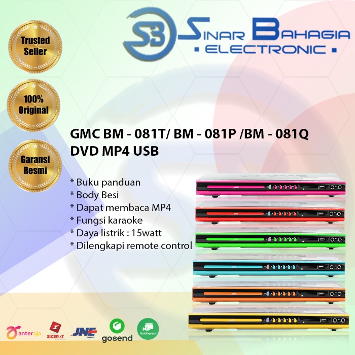 Jual GMC BM-081T / BM-081P / BM-081Q DVD MP4 USB (NEW) (KHUSUS BANDUNG ...
