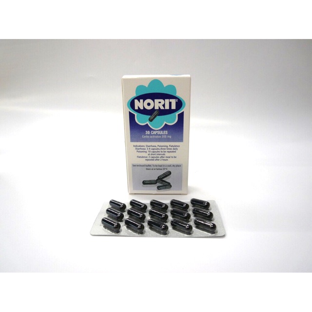 Jual Norit Carbo Activatus 200mg 30 Capsules Singapore Netherlands ...
