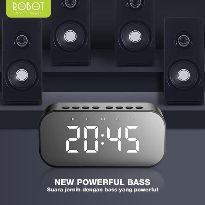 Jual ORIGINAL!! with Clock JAM Alarm Robot Speaker Display ALARM LED ...