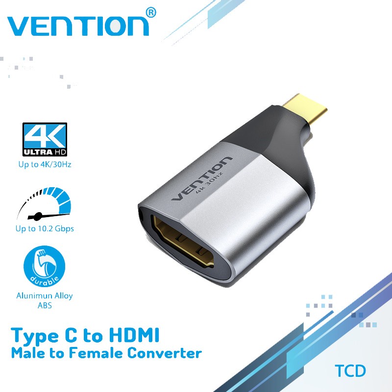 Jual Vention Type-C to HDMI Converter USB C Type C Adapter - TCD ...