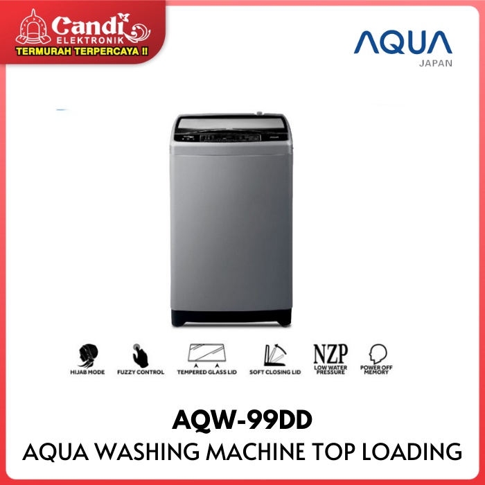 Jual AQUA MESIN CUCI AQW-99DD TOP LOADING 9 KG 1 TABUNG AQW99DD AQW ...