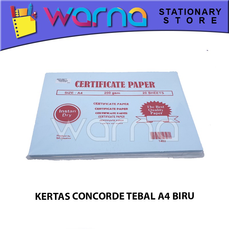 Jual CONCORDE PAPER /KERTAS CONCORDE TEBAL A4 220 GSM | Shopee Indonesia