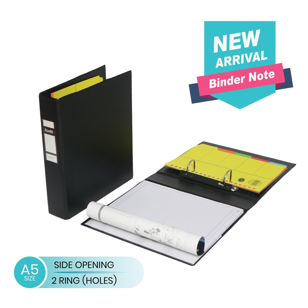 Jual Bantex Binder Noted A5 Side Opening 2 Ring #A127 | Shopee Indonesia