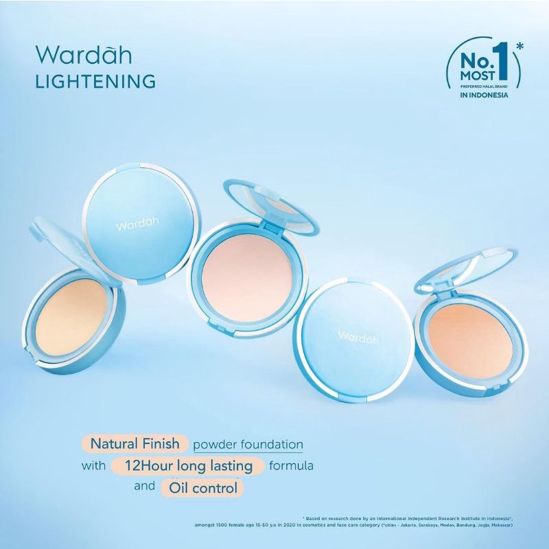 Jual WARDAH POWDER FOUNDATION LIGHTENING SERIES | Shopee Indonesia