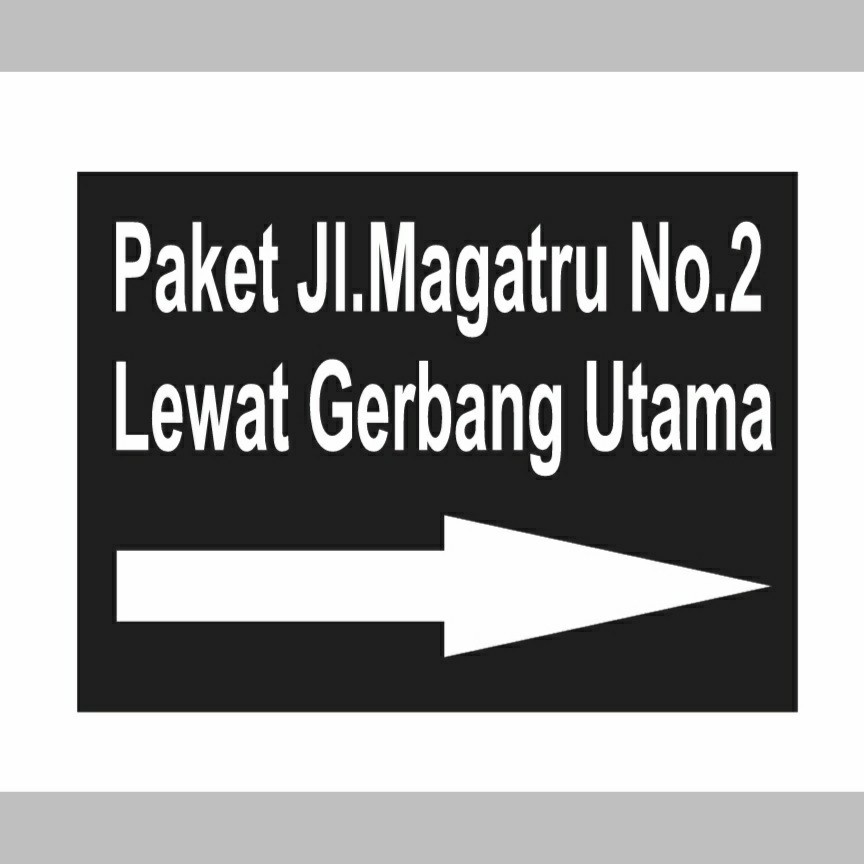 Jual Sign Penunjuk Arah Jalan 40x30 Signboard Akrilik UV Print | Shopee ...