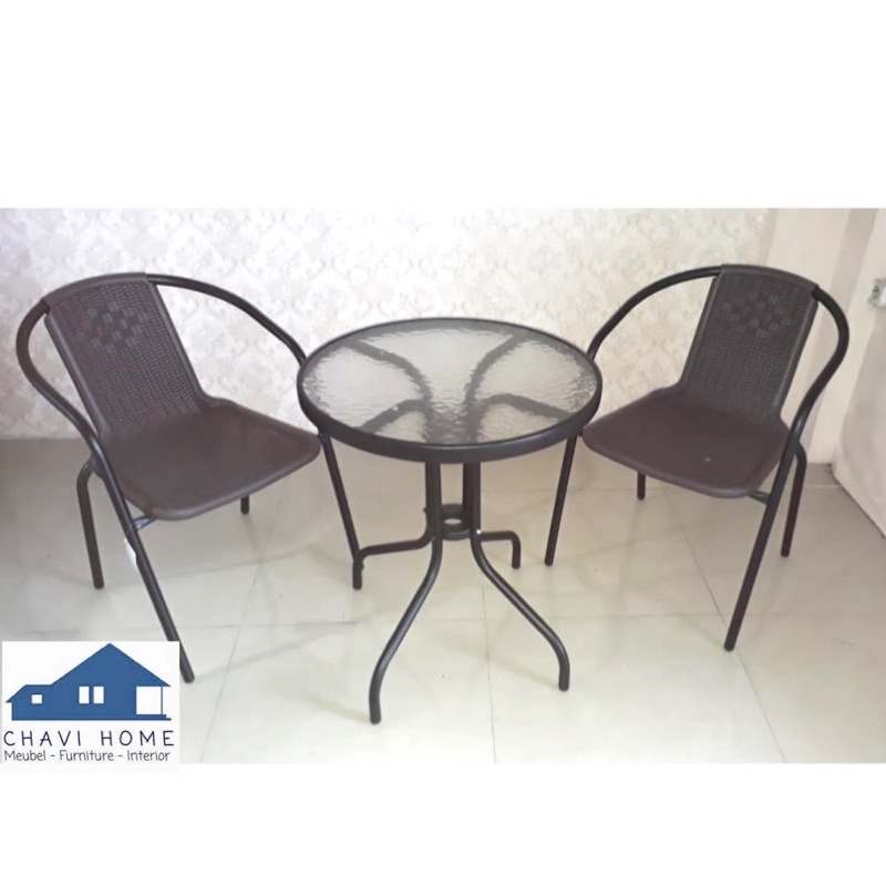 Jual set meja kursi teras besi minimalis kursi santai meja kursi ...