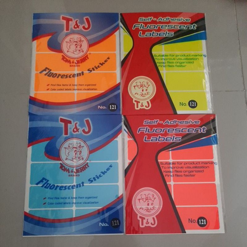 Jual Label Tom And Jerry No.121 Warna / Label Stiker Tom & Jerry No.121 ...