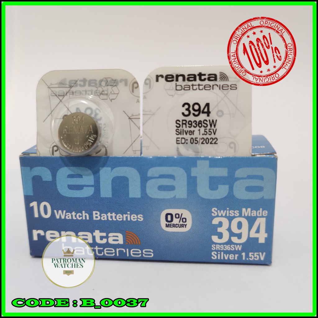 Jual Baterai Battery Batre Batrey Jam Renata 394 / SR-936SW / SR936SW ...