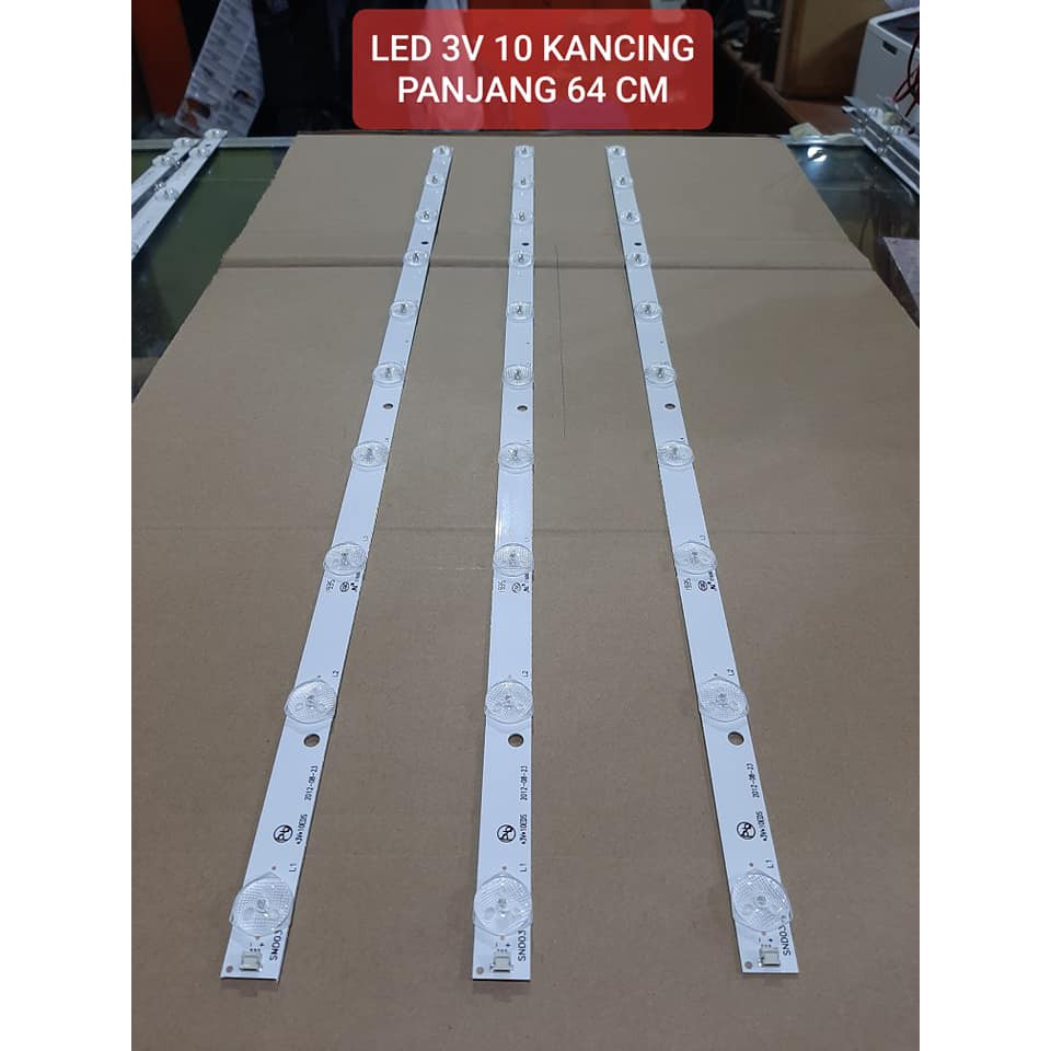 Jual LED 10 KANCING 3V MULTI LAMPU LED TV 32 INCH | Shopee Indonesia