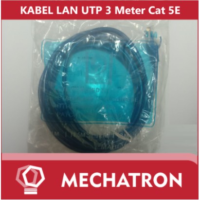 Jual Kabel LAN UTP Cat 5E 3 Meter High Quality RJ45 Pabrikan 3M CAT5 | Shopee Indonesia