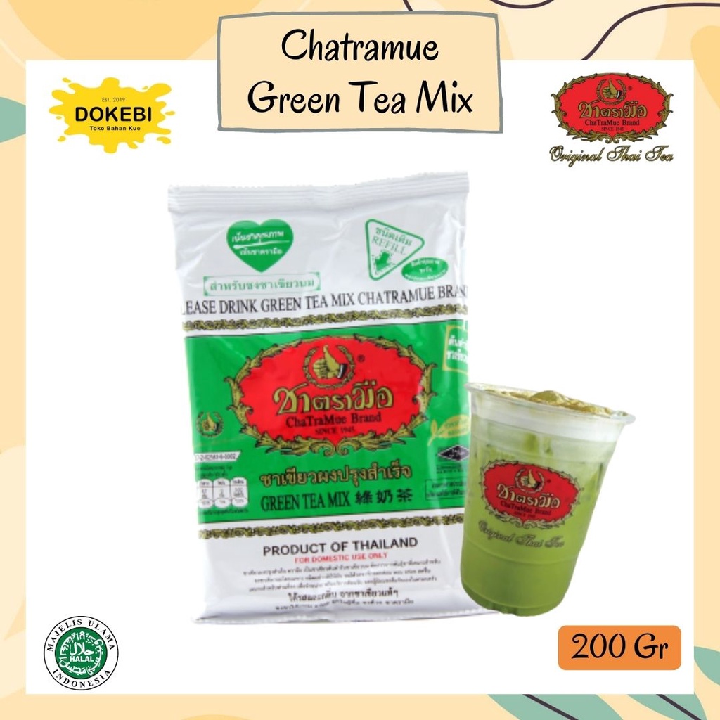 Jual CHATRAMUE THAI GREEN TEA 200GR - DAUN TEH HIJAU ASLI - MATCHA ...