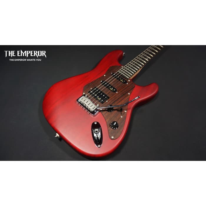 Jual Stranough ® The Emperor Electric Guitar - Cherry Red Satin ...