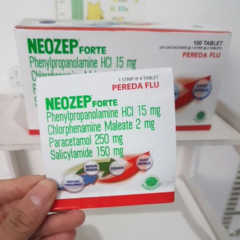 Jual NEOZEP FORTE strip 4 tablet - obat flu | Shopee Indonesia