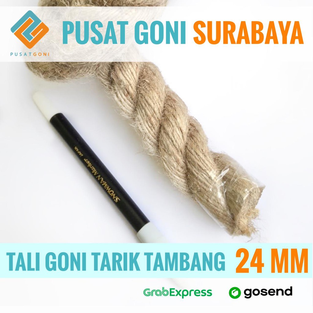 Jual Tali Tambang Sisal 24 MM - Tali Goni - Tampar Manila Serat Sisal ...