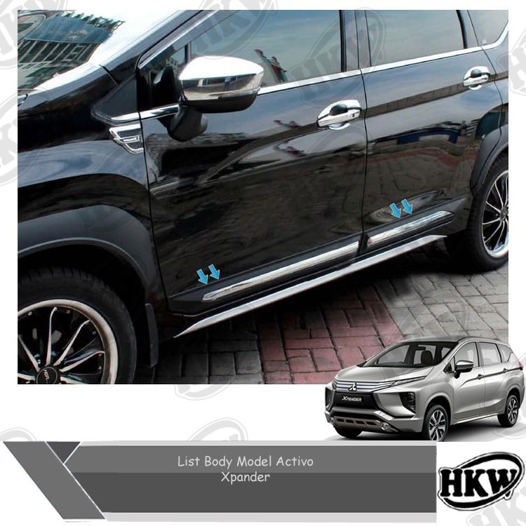 Jual List Body Side Body Moulding Model Activo Mobil Xpander | Shopee ...