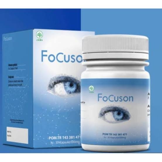 Jual Obat FoCuson Asli herbal untuk pengobatan mata isi 30 kapsul ...