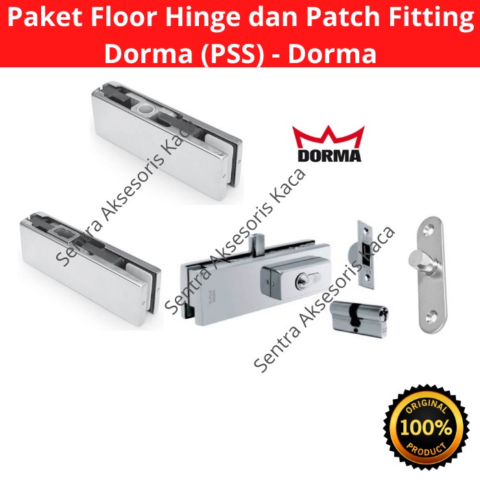 Jual Floor Hinge BTS 84 Dorma + Patch Fitting Dorma SET (PSS) | Shopee ...