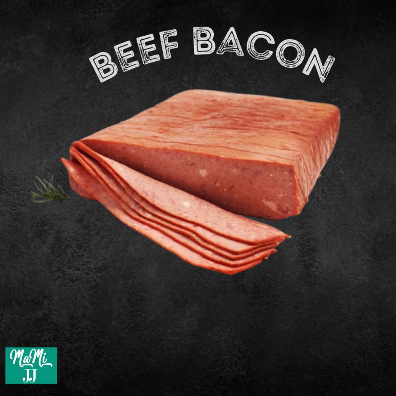 Jual DELI'S BEEF BACON PREMIUM/BACON SAPI 500gr&1kg (GOJEK/GRAB/NEXTDAY ...