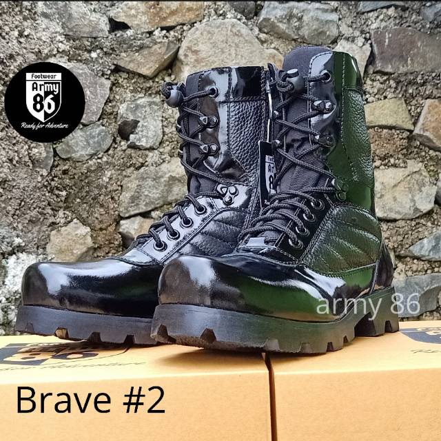 Jual Sepatu PDL Polri TNI Security kantor Asli Original kulit sapi ...