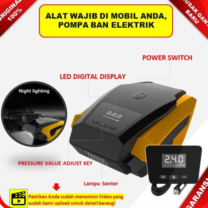 Jual Alat Pompa Kompresor Ban Mobil Angin Elektrik Listrik Portable ...