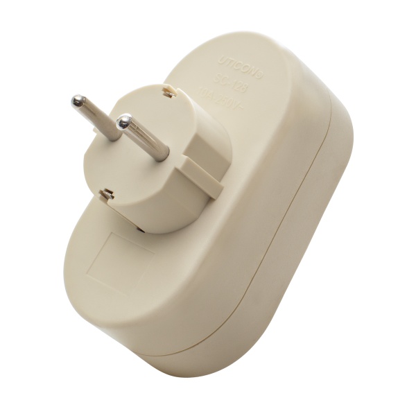 Jual Uticon SC 128 Stop Kontak 2 LB Lubang Arde + Steker Double Socket ...