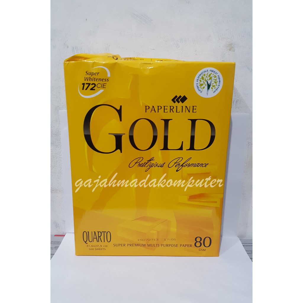 Jual Kertas HVS Q Quarto Kuarto 80 gr 80 gsm 80gsm 80gram PAPERLINE ...