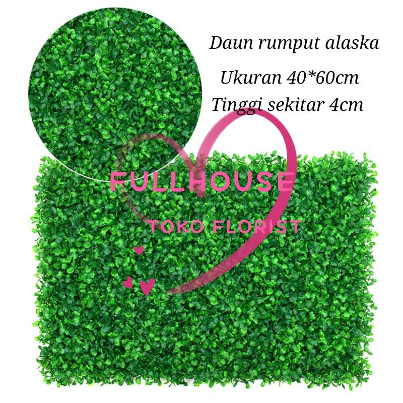 Jual Rumput plastik/rumput alaska/bunga plastik 40*60cm/daun papan ...